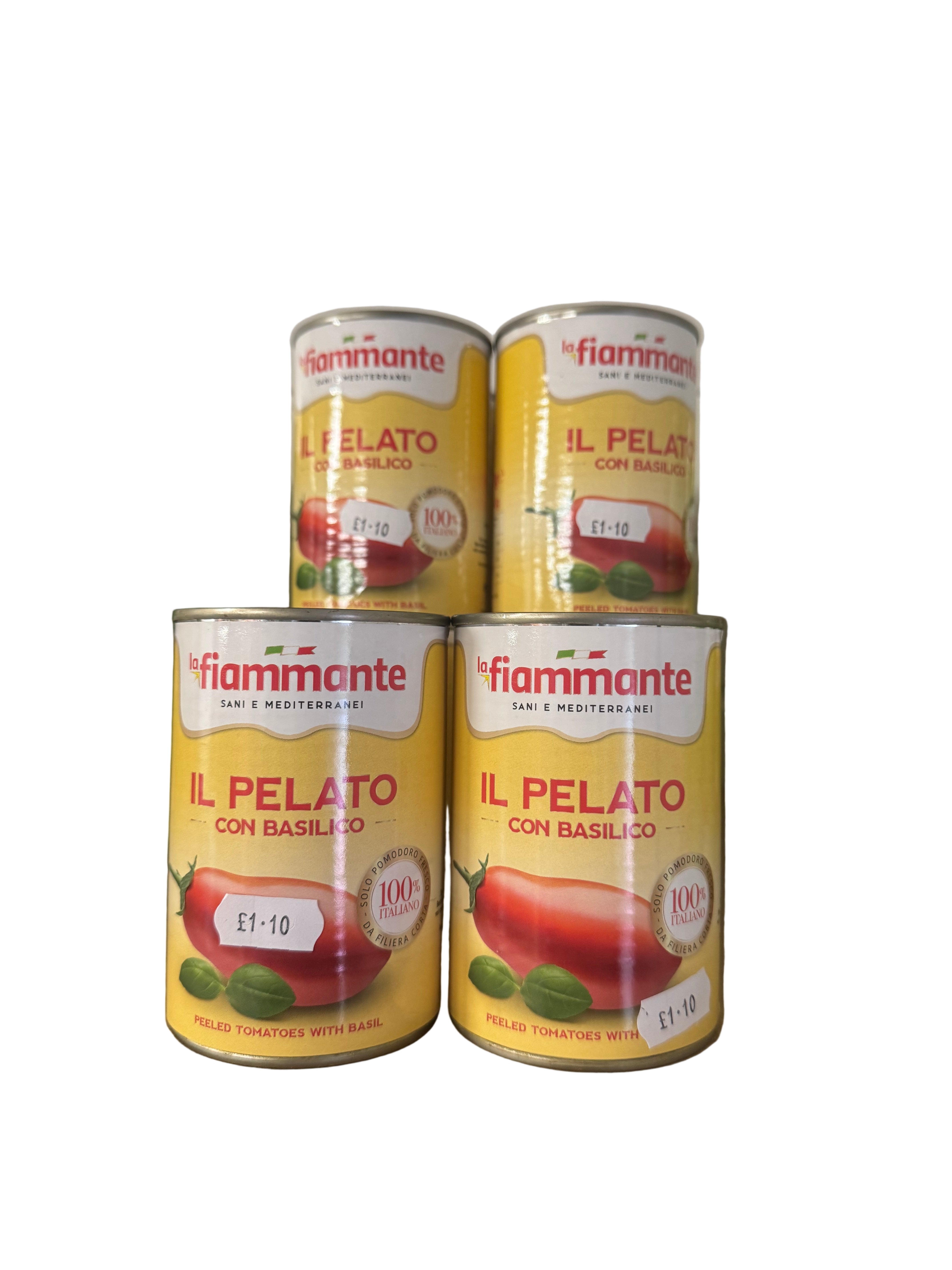 La Fiammante Peeled Tomatoes with Basil (Il Pelato con Basilico) – 400 ...